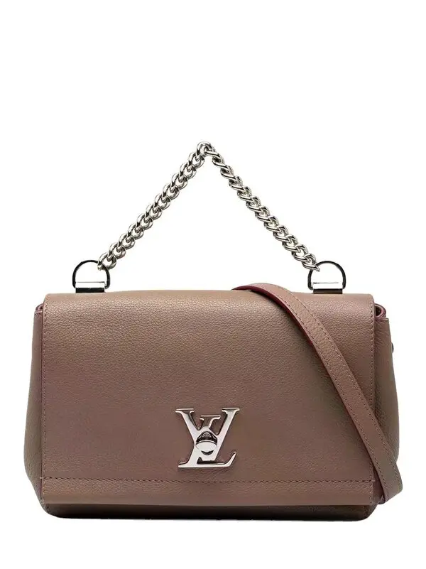 LOUIS VUITTON 2015 Leather Lockme Ii Bb Satchel - Brown