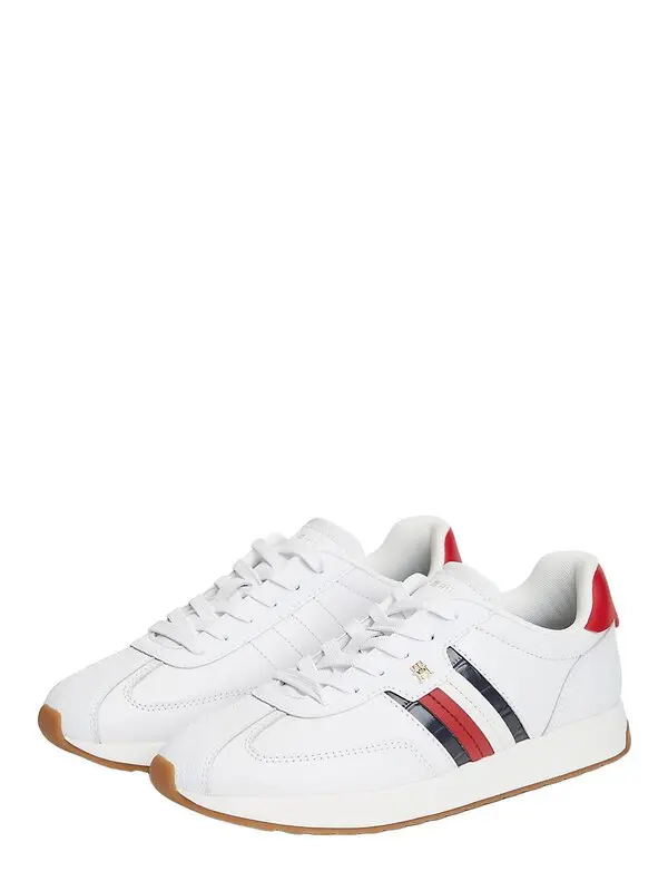Tommy Hilfiger Signature Stripe Runner Sneaker - White