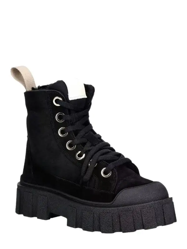 Inuikii Matilda Chunky-sole Lace-up Boots - Black