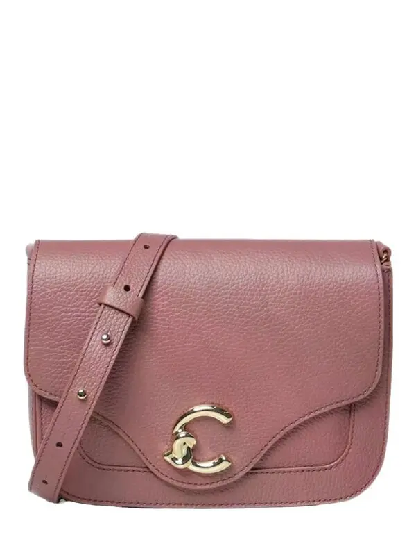 COCCINELLE C-me Grained Shoulder Bag - Pink