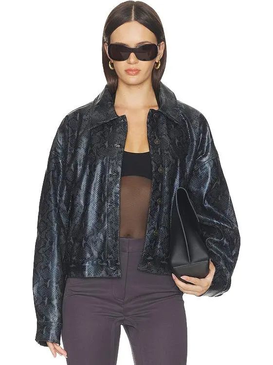Lioness Angel Jacket In Black - Midnight