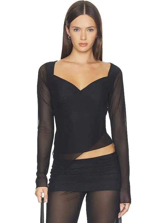BELLA VENICE The Dakota Top - Black
