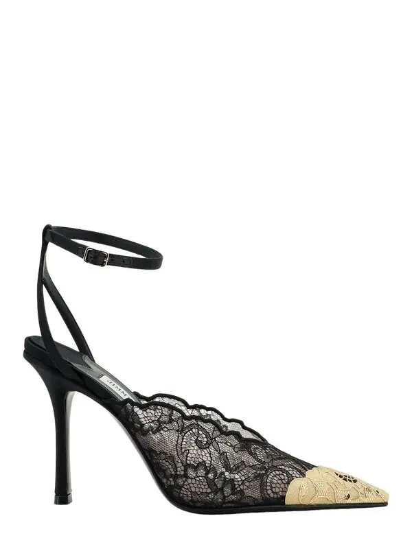 JIMMY CHOO Faiz 100 Lace Slingback Décollet - Black
