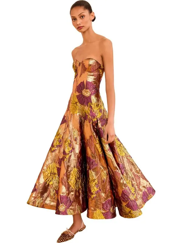 Ulla Johnson Liza Strapless Dress - Ember