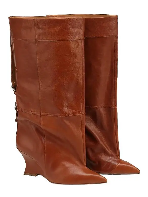 NAKED WOLFE Harness Leather Boots - Tan