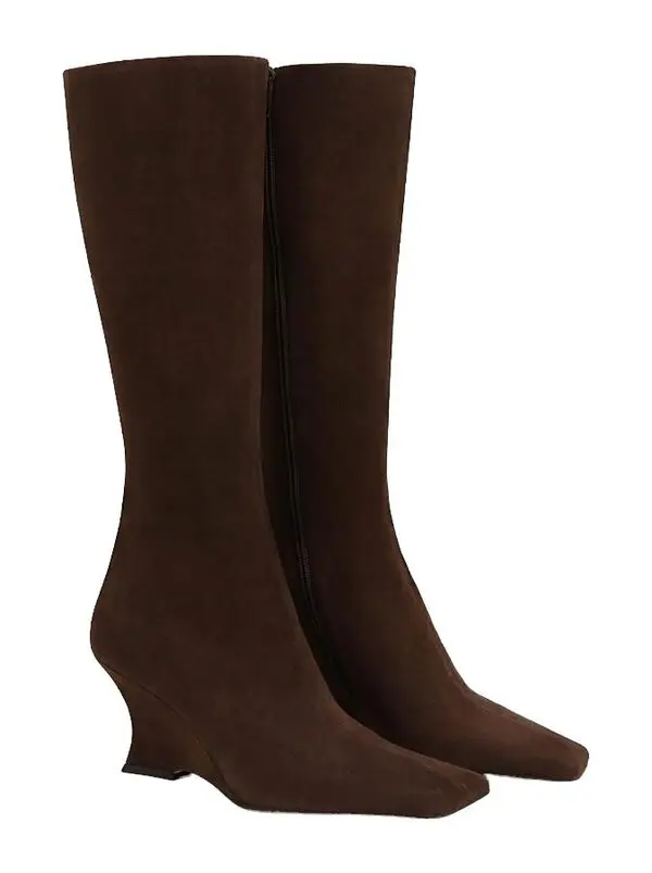 NAKED WOLFE Hattie Suede Boots - Brown