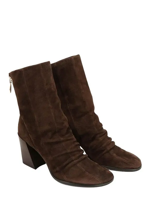 NAKED WOLFE Brandy Suede Boots - Chocolate