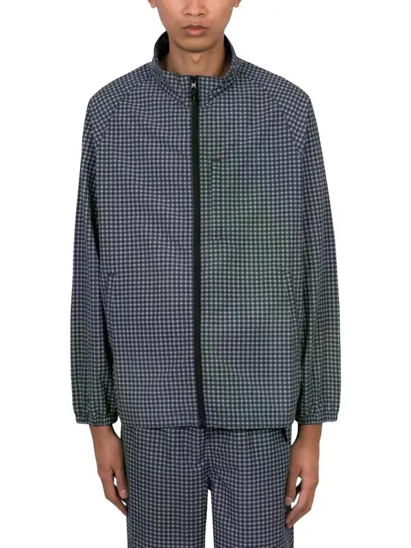 Gramicci Check-print High-neck Jacket - Blue