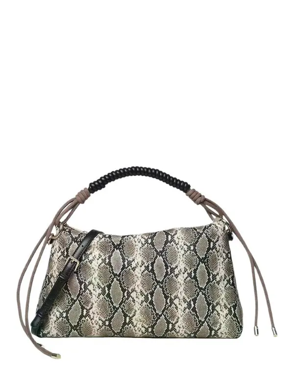 V°73 Snake-effect Tote Bag - Grey