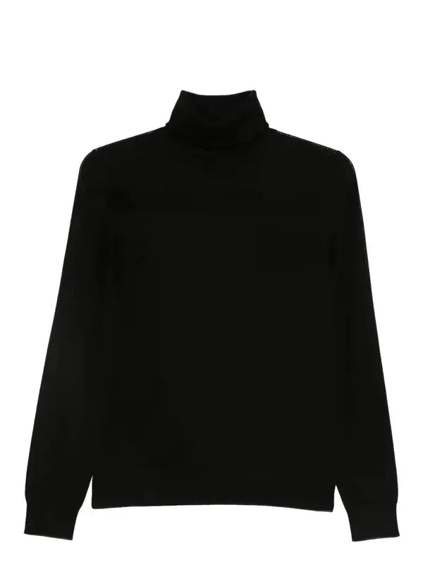 Loro Piana Neo Piuma Turtleneck Sweater - Black