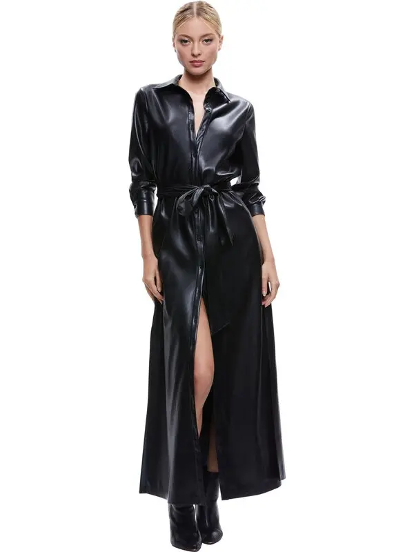 Alice + Olivia Chassidy Vegan Dress - Black
