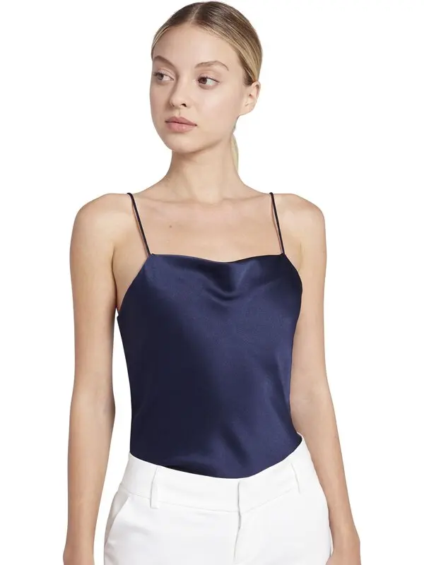 Alice + Olivia Harmon Slip Tank - Navy