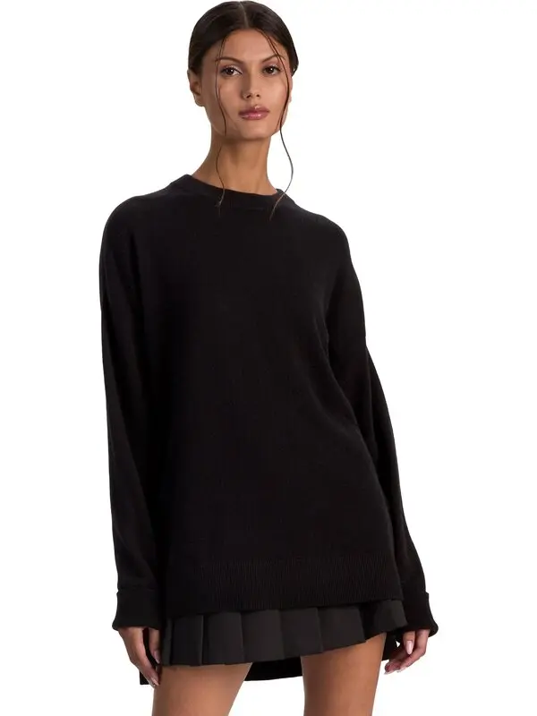 Alice + Olivia Ida Cashmere Tunic - Black