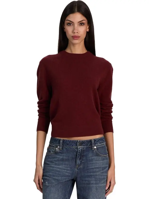 Alice + Olivia Scottie Cashmere Pullover - Cognac