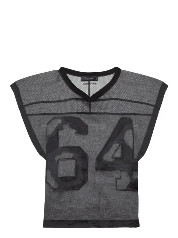 Dsquared2 Sheer Embroidered Shirt - Black