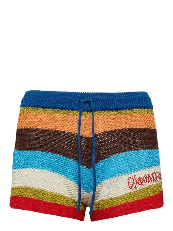 Dsquared2 Summer Lovers Knit Shorts - Black