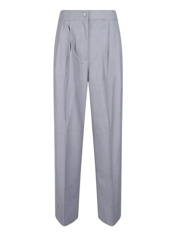 THE FRANKIE SHOP Pleated-detail Casual Trousers - Gray