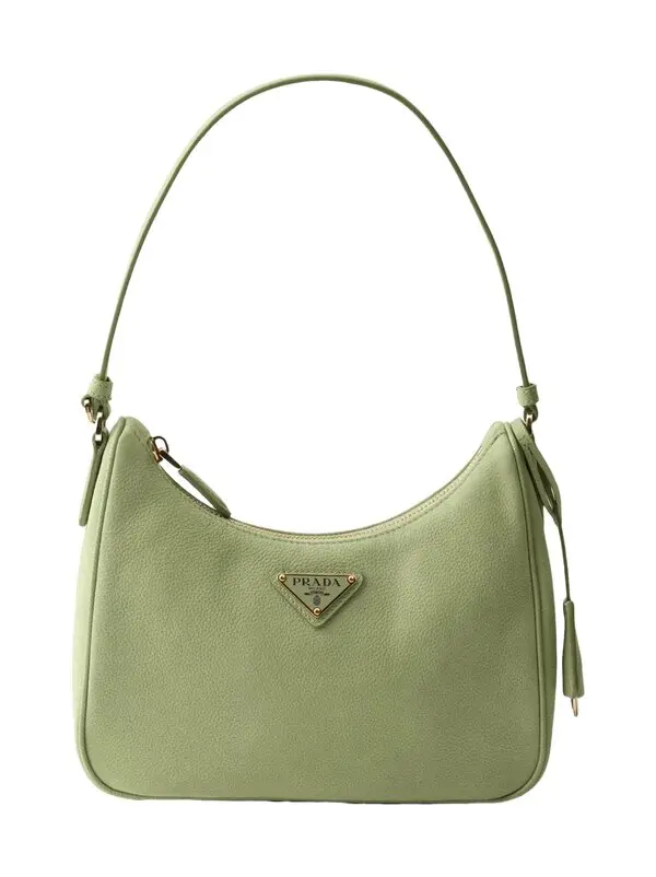 Prada Re-edition 2005 Nubuck And Saffiano Leather Mini-bag - Tequila