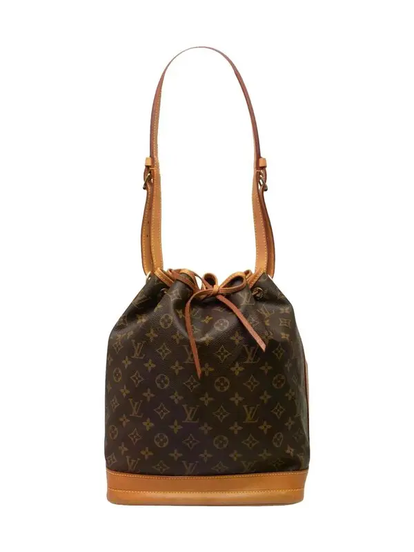 LOUIS VUITTON 1998 Monogram Noe Gm Bucket Bag - Brown