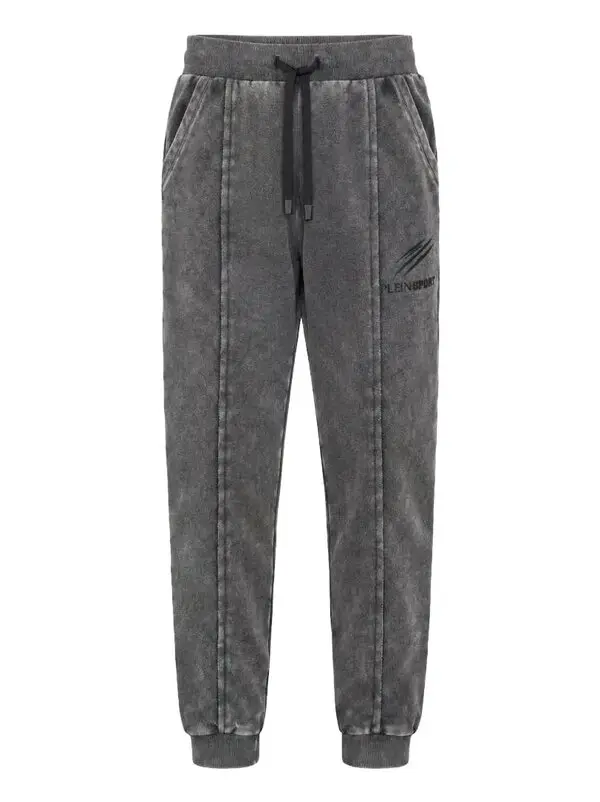 PLEIN SPORT Acid-wash Track Pants - Grey