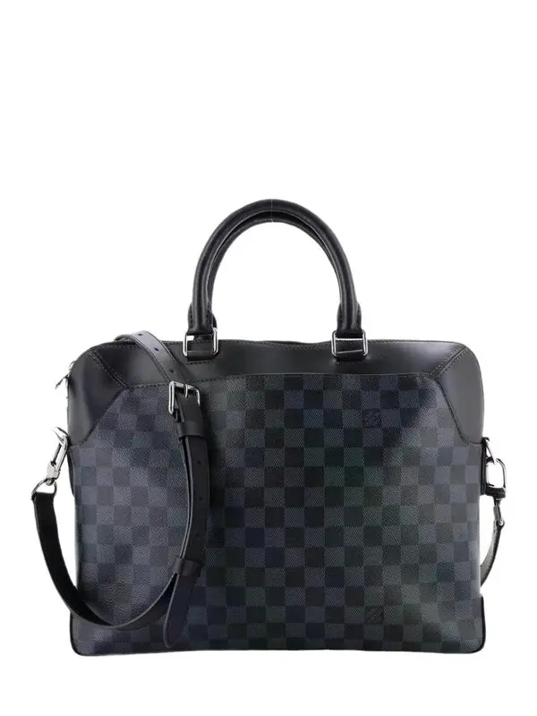 LOUIS VUITTON Oliver Briefcase Damier Cobalt Business Bag - Blue