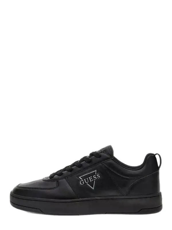 Guess Venko Logo-embroidered Sneakers - Black