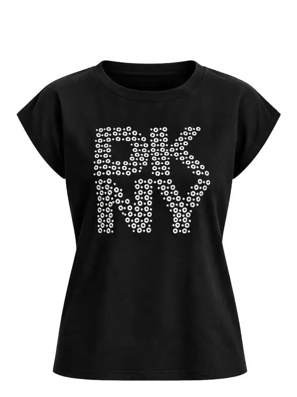 Dkny Logo-print Short-sleeve T-shirt - Black