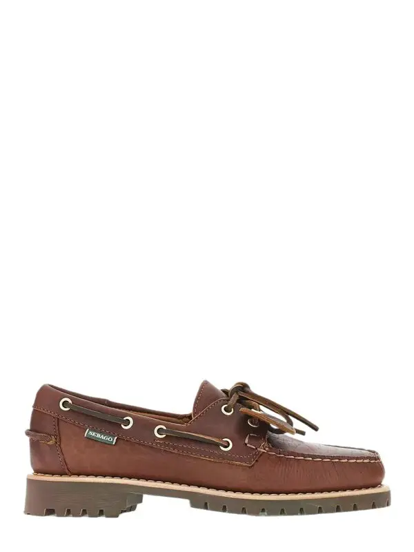 SEBAGO Lace-up Lug-sole Boat Shoes - Brown
