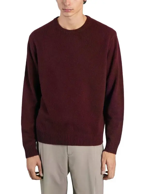 Aspesi Ribbed-trim Sweater - Red