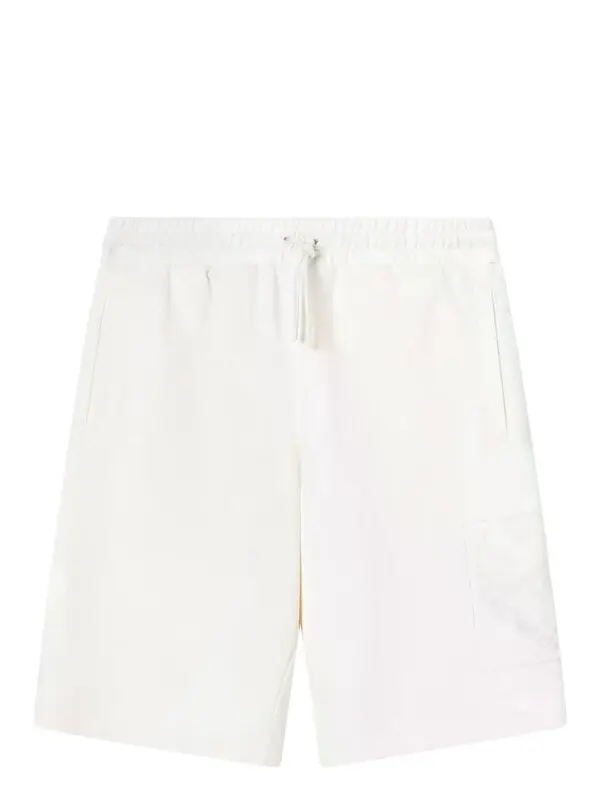 EA7 Logo-patch Drawstring Shorts - Neutrals