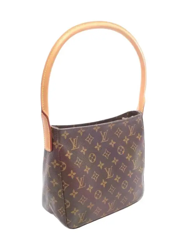 LOUIS VUITTON 2003 Mm Looping Monogram Bucket Bag - Brown