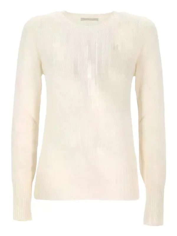 OLIVER LATTUGHI Crew-neck Long-sleeve Sweater - Neutrals