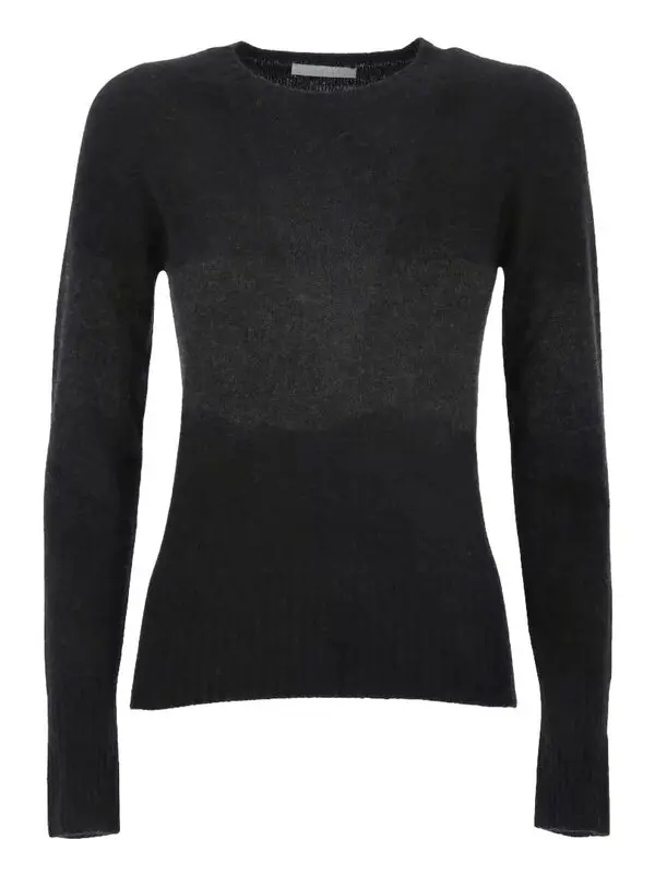 OLIVER LATTUGHI Gradient-effect Crew-neck Sweater - Grey