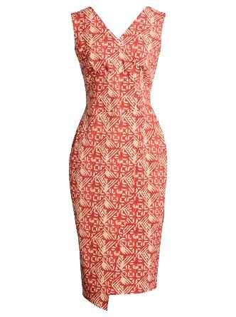 Chiara Boni La Petite Robe Midi Dress Rust Size Polyamide, Elastane - Red