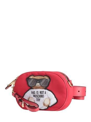 Moschino Belt Bag Textile Fibers - Red
