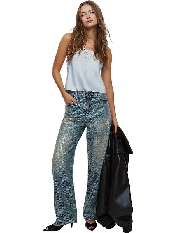 PISTOLA Wes High Rise Barrel Leg Jeans - Moonbeam