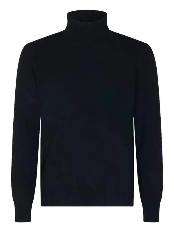 PIACENZA CASHMERE 1733 Roll-neck Cashmere Sweater - Blue