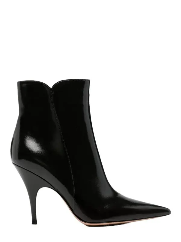GIANVITO ROSSI Pointed-toe Stiletto-heel Ankle Boots - Black