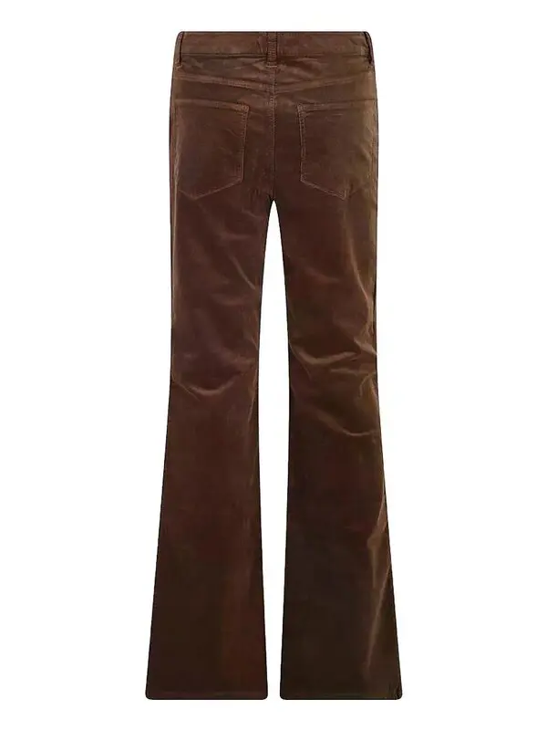 Paige Sofia Corduroy Flared Trousers - Brown