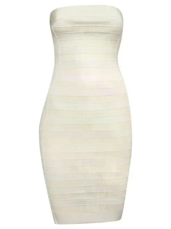 Elisabetta Franchi Strapless Mini Dress - Neutrals