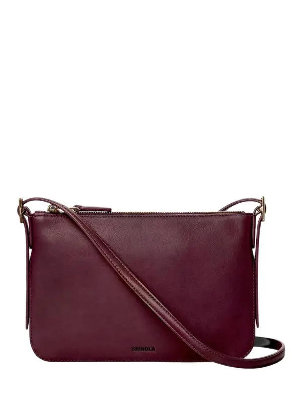 Shinola Small Bixby Leather Crossbody Bag - Red