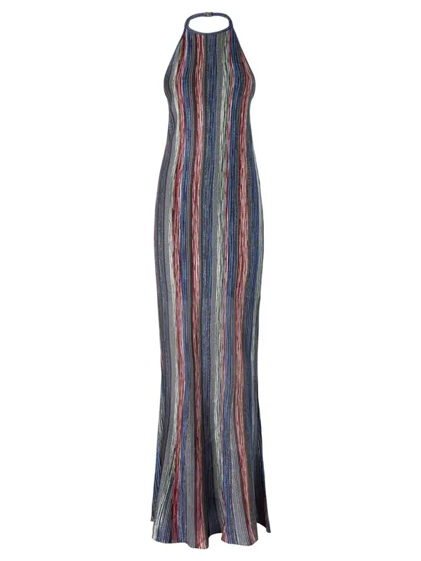Missoni Ribbed Viscose Lamé Dress - Multicoloured