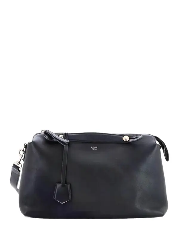 Fendi By The Way Calfskin Large Satchel - Black