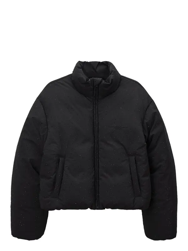 Alexander Wang Crystal Hotfix Classic Puffer - Black
