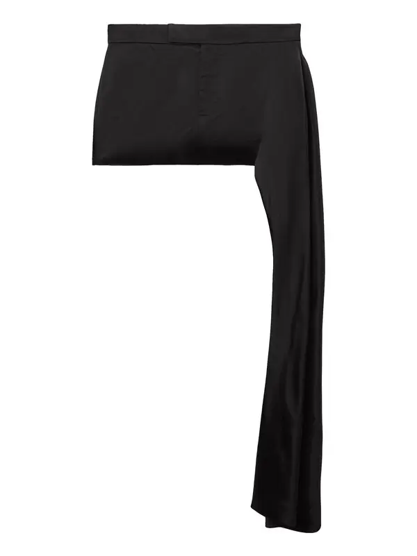 Alexander Wang Asymmetric Drape Mid-rise Mini Skirt - Black