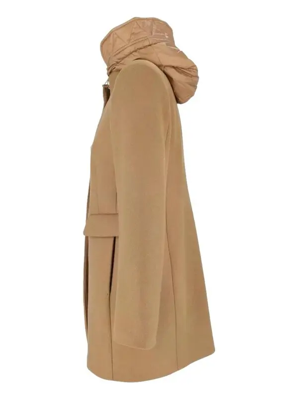 FAY Toggle-fastening Hooded Coat - Brown