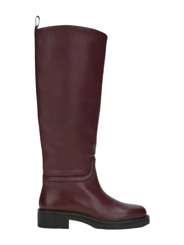 STUART WEITZMAN Celia Riding Boots - Red