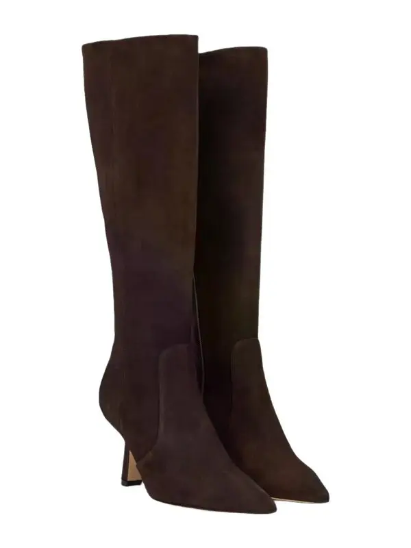 STUART WEITZMAN Super Sculpt Zip Knee-high Boots - Brown