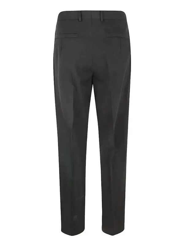 Zegna Pleated Tailored Trousers - Black