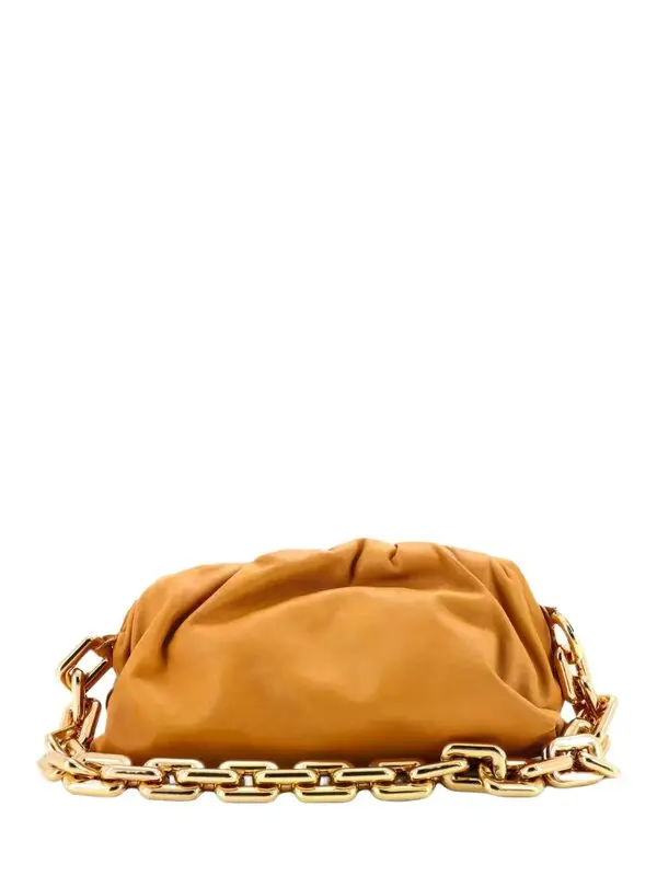 Bottega Veneta The Chain Pouch Leather Shoulder Bag - Brown